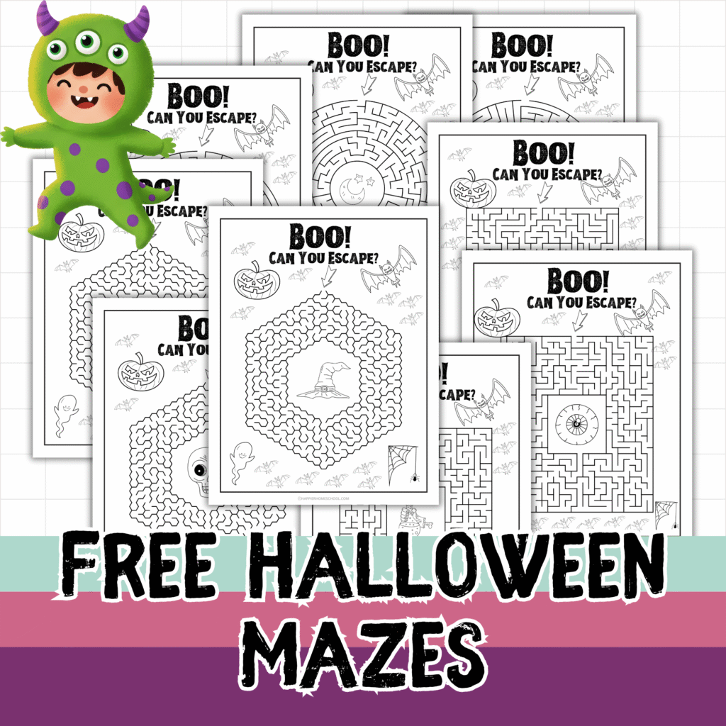 9 Free Halloween Mazes for Kids (Fun Logic Boosters for October ...