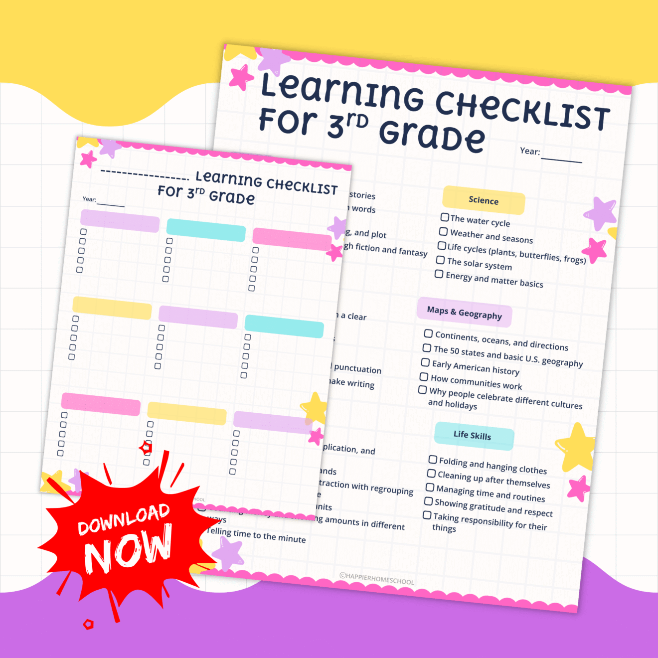 What to Teach 3rd Graders: A Real Mom’s 3rd Grade Skills Checklist ...
