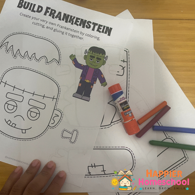 Build-a-Frankenstein Craft for Kids - Happier Homeschool