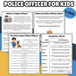 Police for Kids: A Community Helper Lesson with 15 Free Worksheets ...