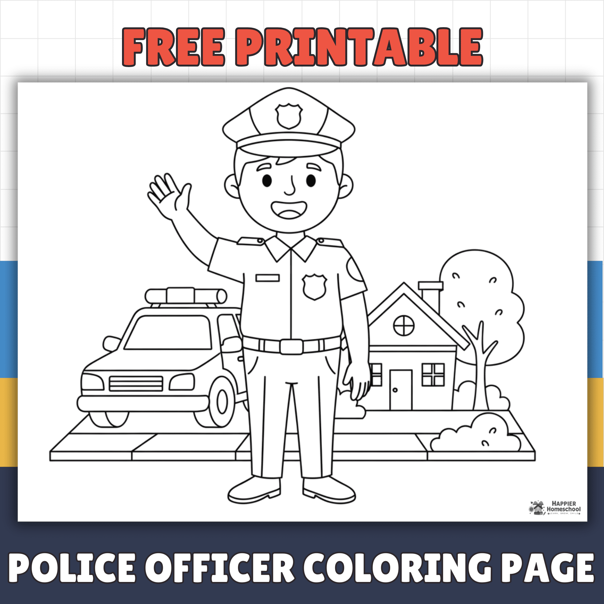 Police for Kids: A Community Helper Lesson with 15 Free Worksheets ...