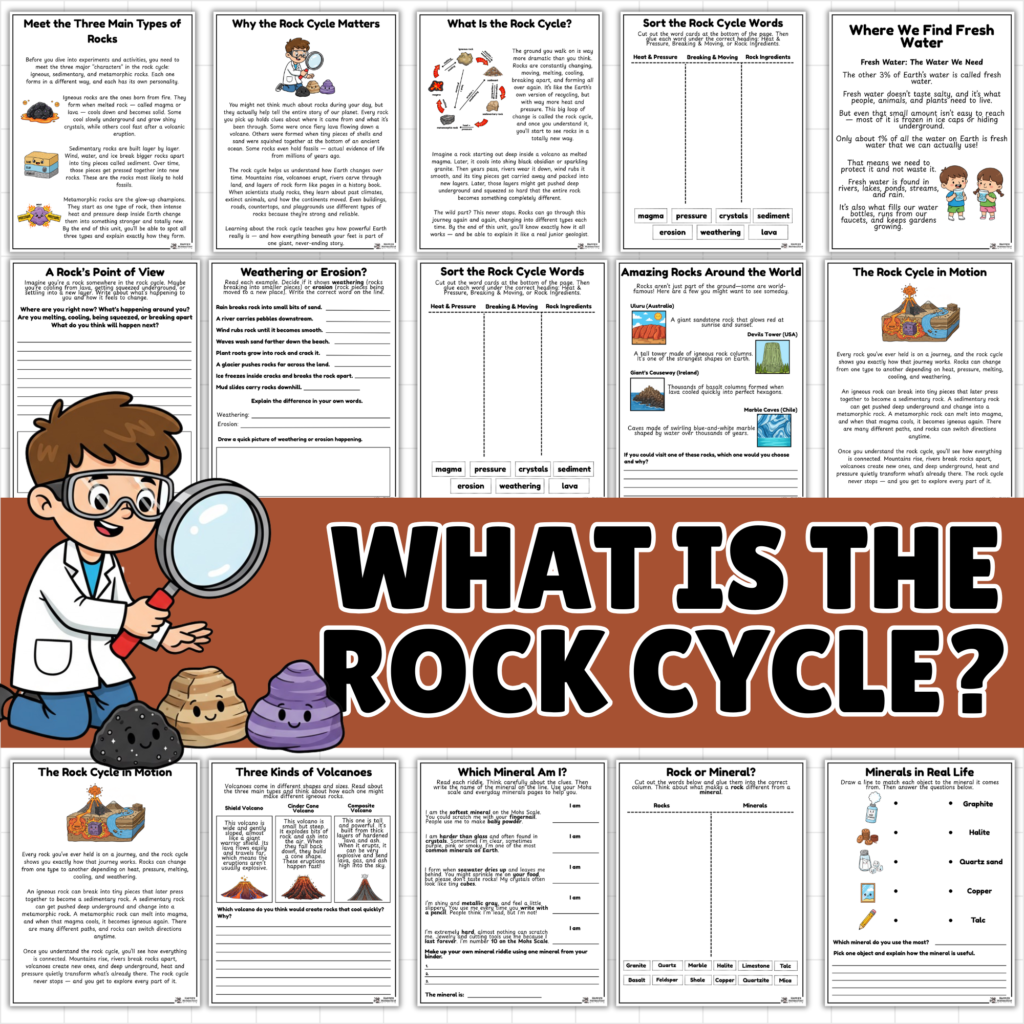What Is the Rock Cycle? A Great Way to Teach How Rocks Change Over Time ...